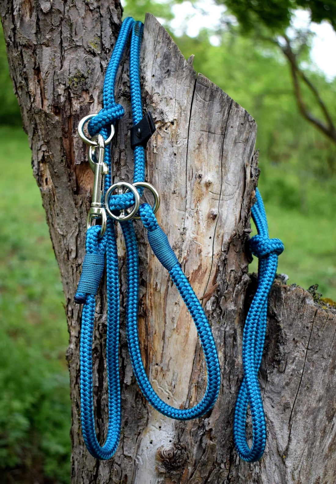 Aqua Dog Loop Leash | Handmade Accessories | Paracord for Pets ...